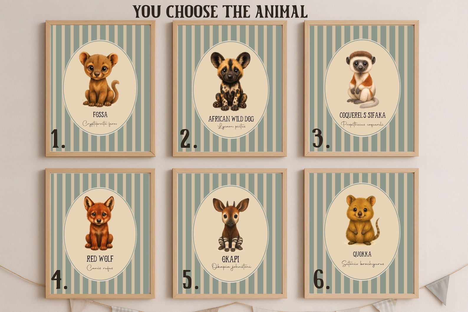Cute Baby Animal Poster, Nursery Prints Baby Room Decor, Animal Prints ...