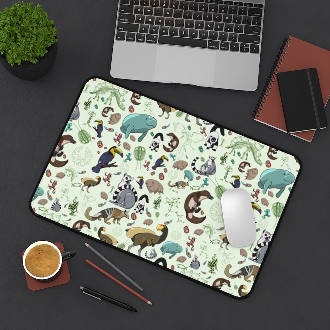 Evolution Desk Mat ,ecology, Veternary Science, Tardigrade, Platypus ...