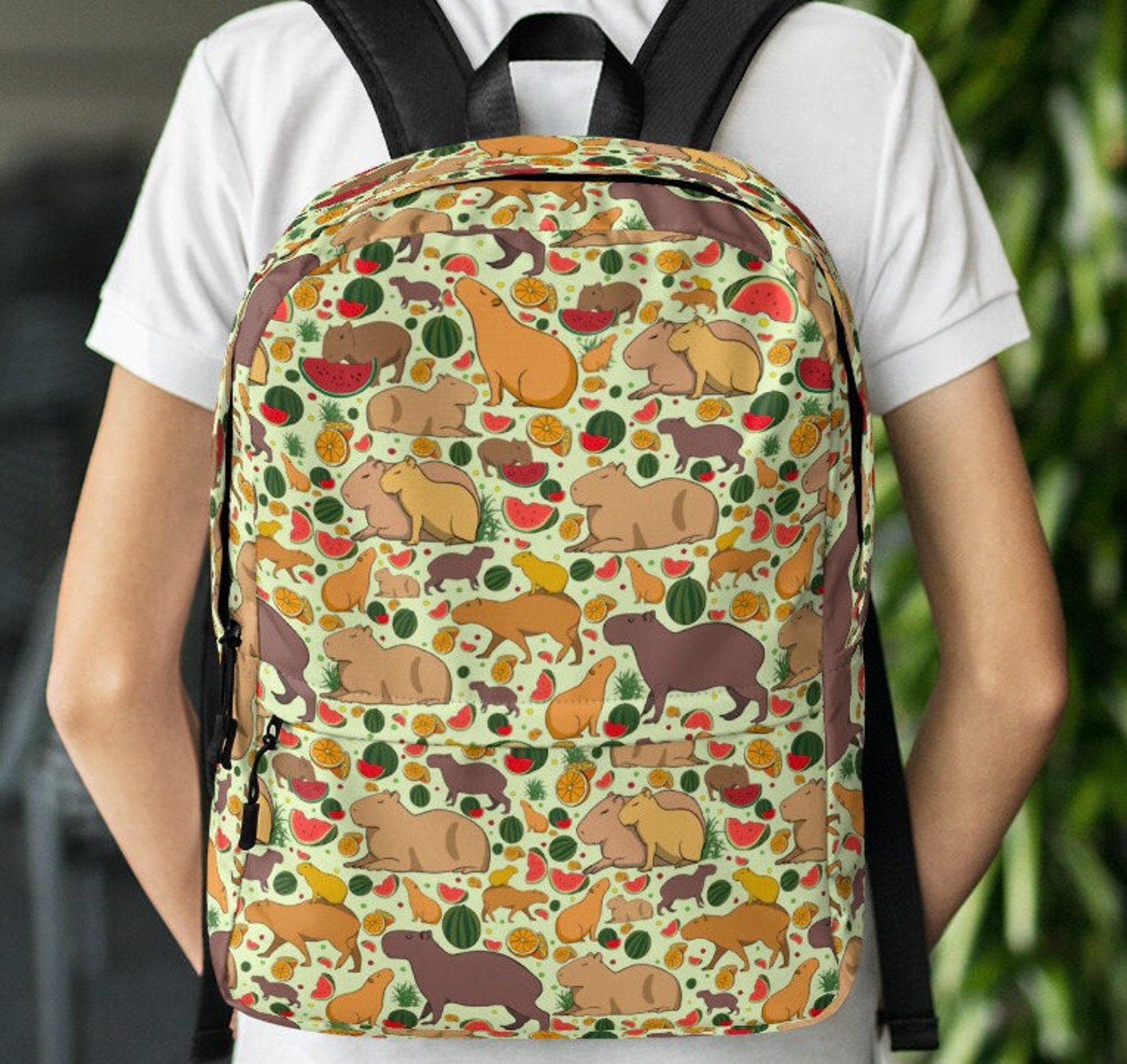 Capybara Backpack Capybara School Bag - Etsy