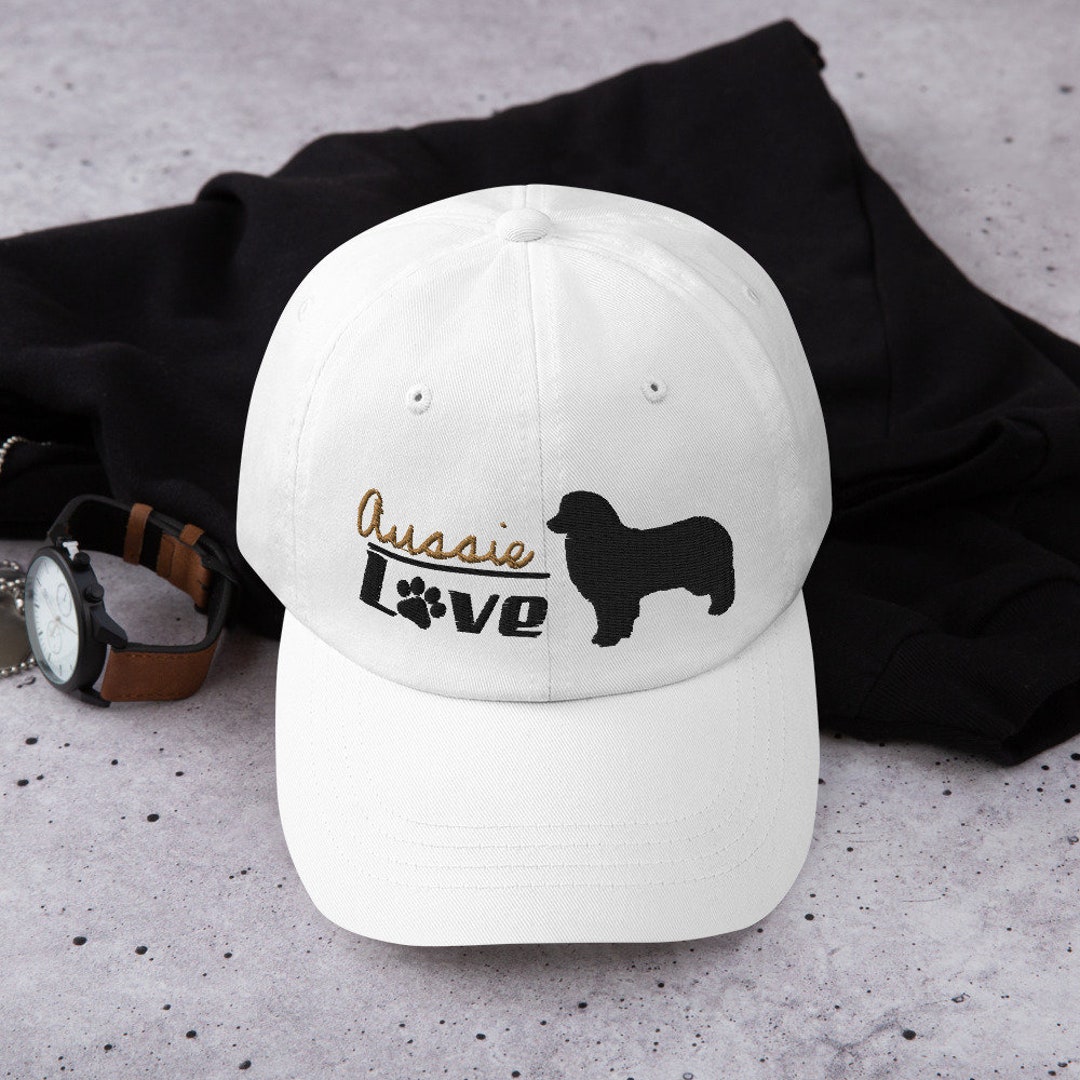 Australian Shepherd Baseball Love Hat - Aussie Mom and and Aussie Dad ...