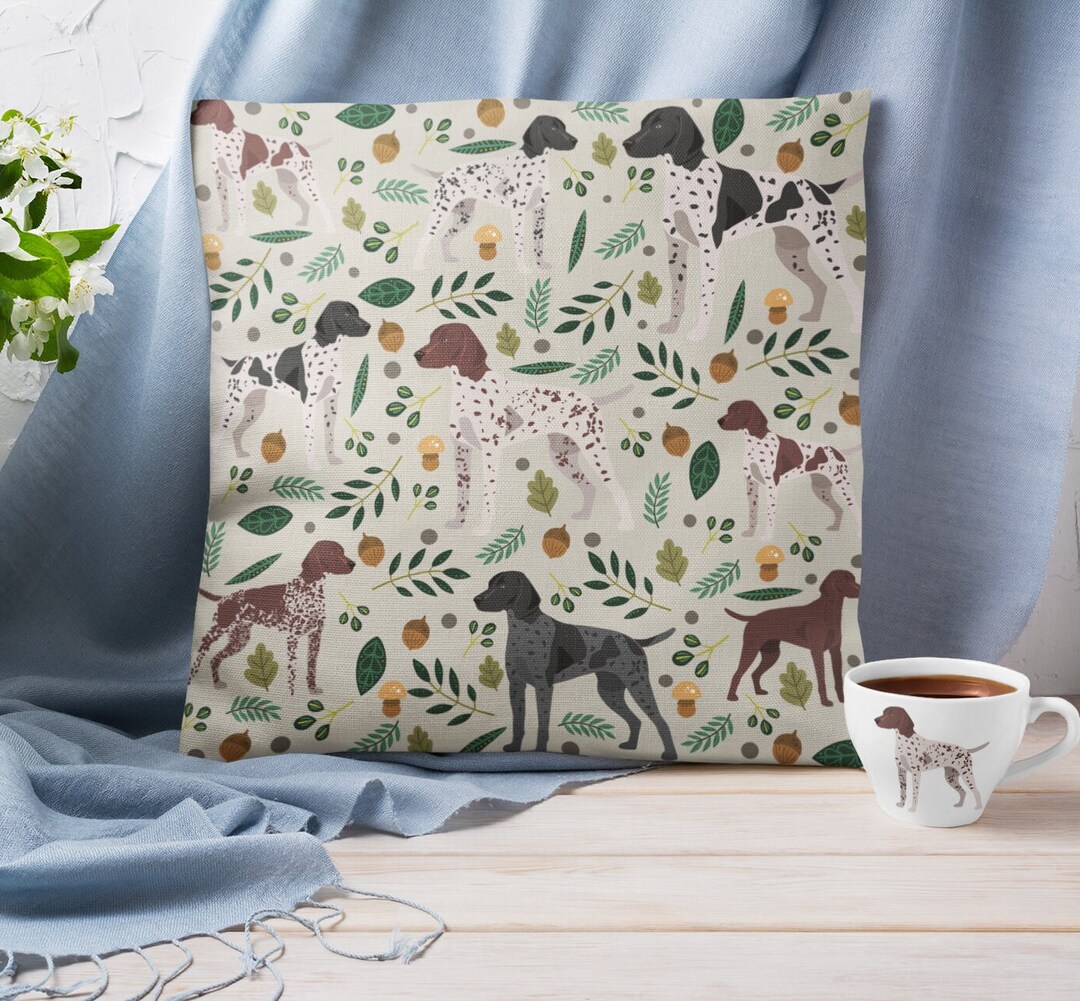 German Shorthaired Pointer Basic Pillow , Personalized GSP Baby ...