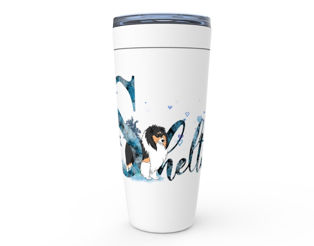 Custom Text Shetland Sheepdog Viking Tumblers, Personalized Sheltie ...