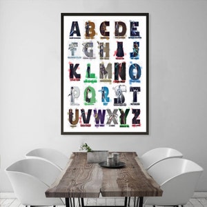 STAR WARS POSTER Star Wars Alphabet Star Wars Print Alphabet Print ...