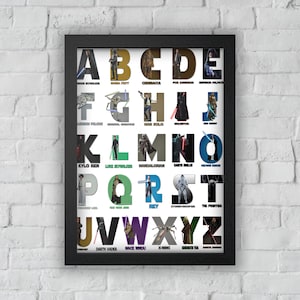 STAR WARS POSTER - Star Wars Alphabet - Star Wars Print - Alphabet ...