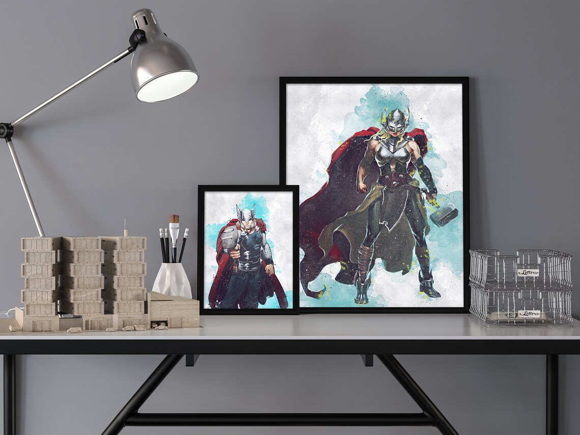 LADY THOR POSTER - Marvel Poster - Avengers Poster - Unframed Poster ...