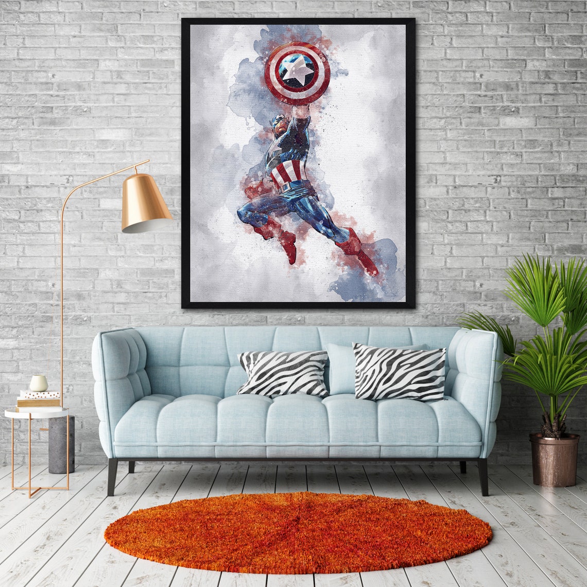 Marvel Avengers Poster Set All 4 Poster Set Captain - Etsy