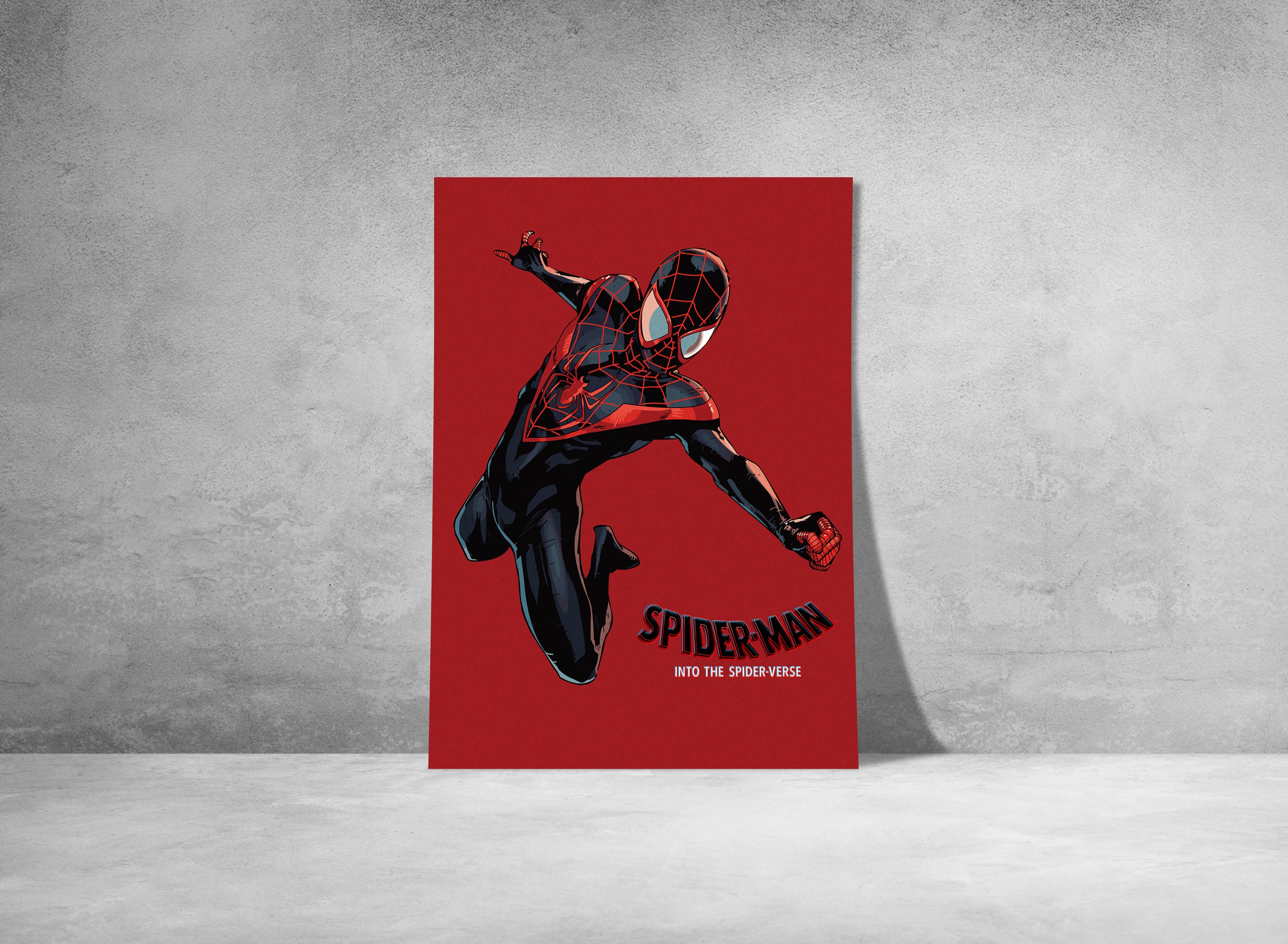 SPIDERMAN POSTER Miles Morales Poster Marvel Poster | Etsy