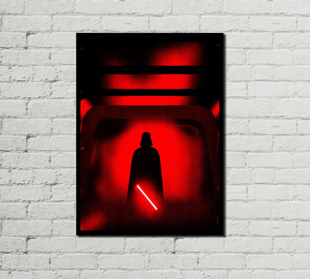 DARTH VADER Darth Vader Poster Darth Vader Digital Star Wars Poster ...