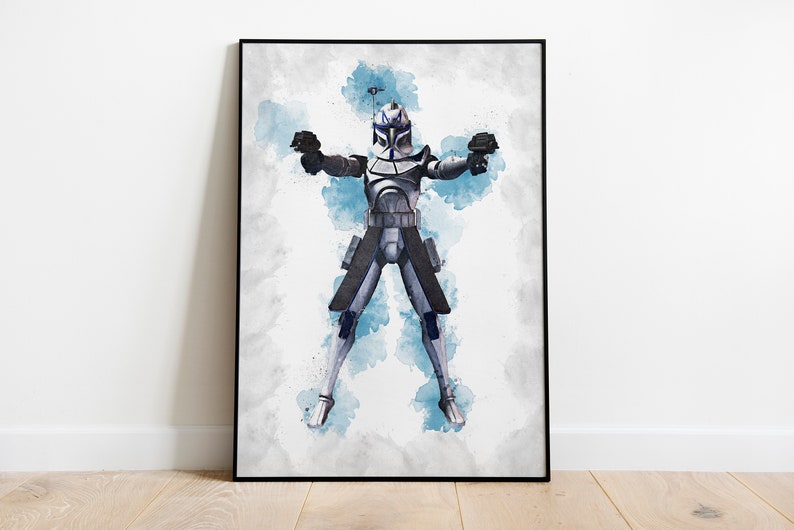 CAPTAIN REX POSTER - Star Wars Poster - Captain Rex Print - Star Wars ...