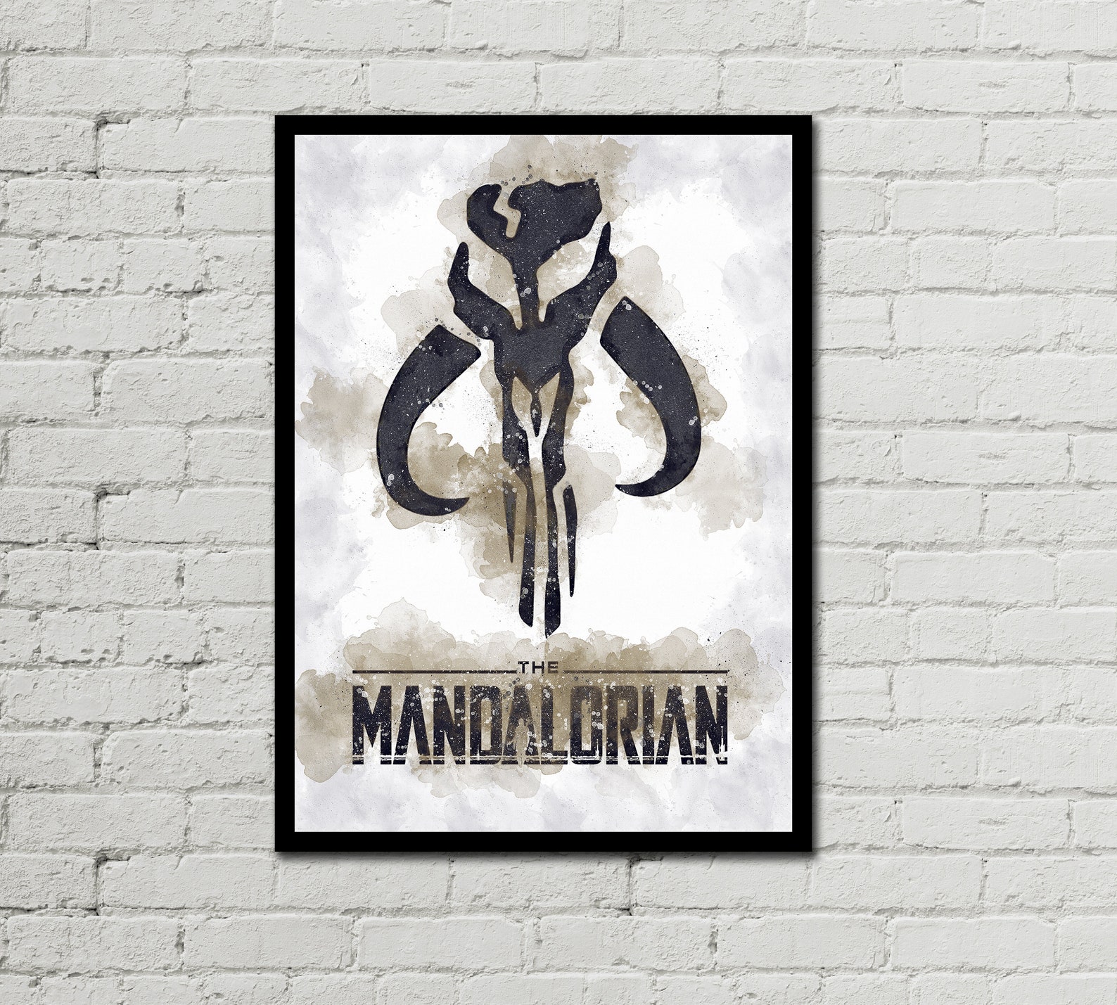 MANDALORIAN - Mandalorian Logo - Mandalorian Poster- Bounty Hunter ...