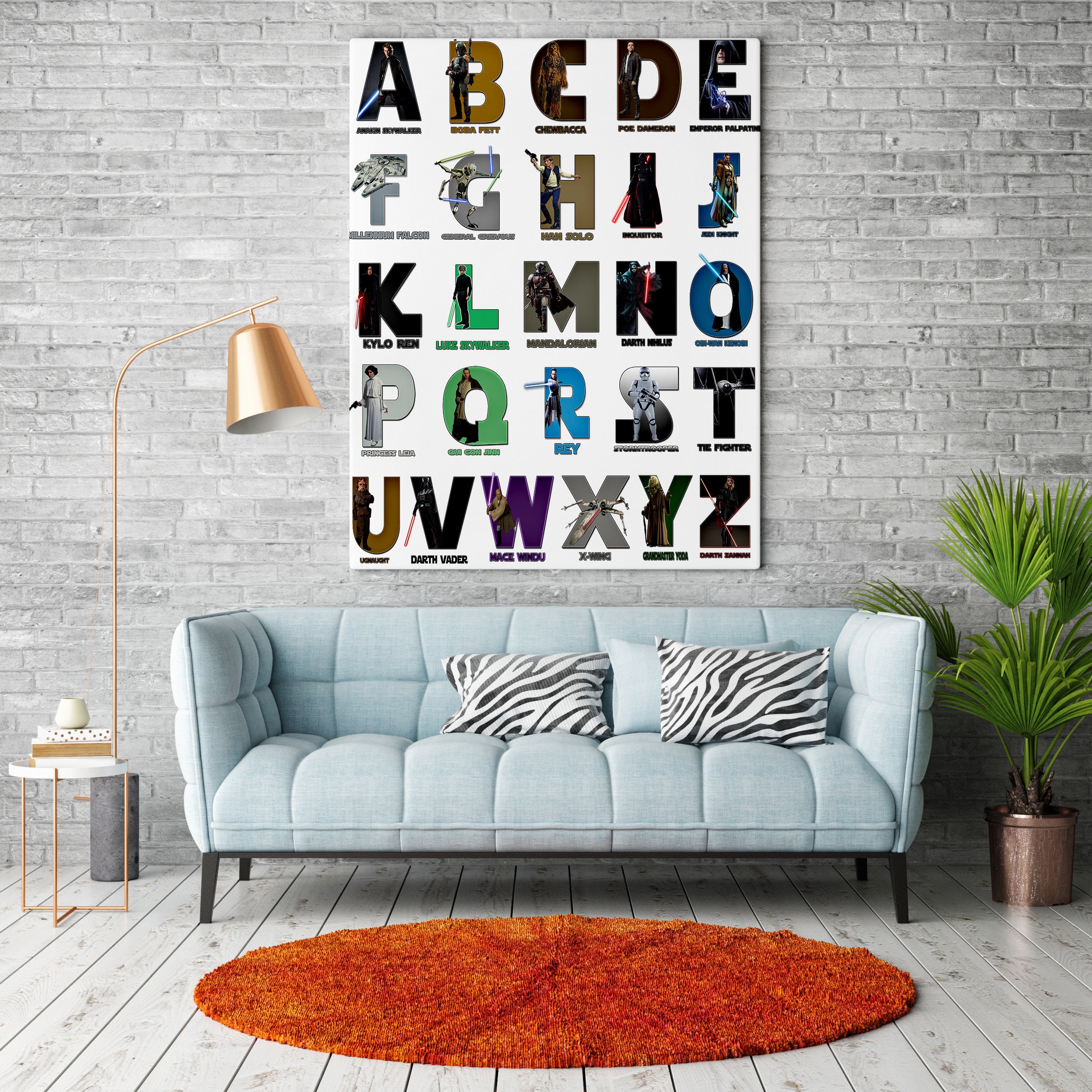 STAR WARS POSTER Star Wars Alphabet Star Wars Print - Etsy Australia