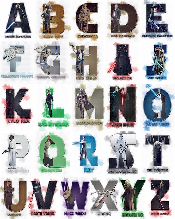 Star Wars Printable Letters