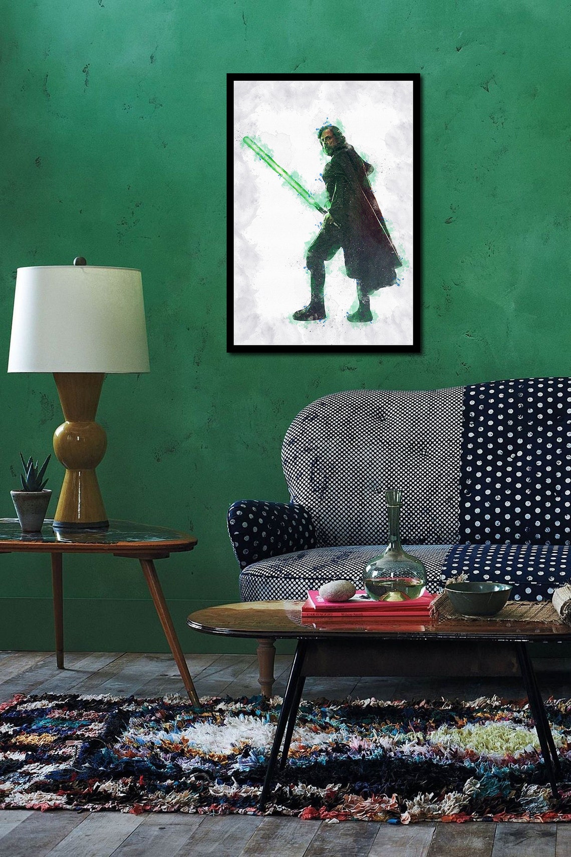 LUKE SKYWALKER Luke Skywalker Digital Star Wars Poster - Etsy