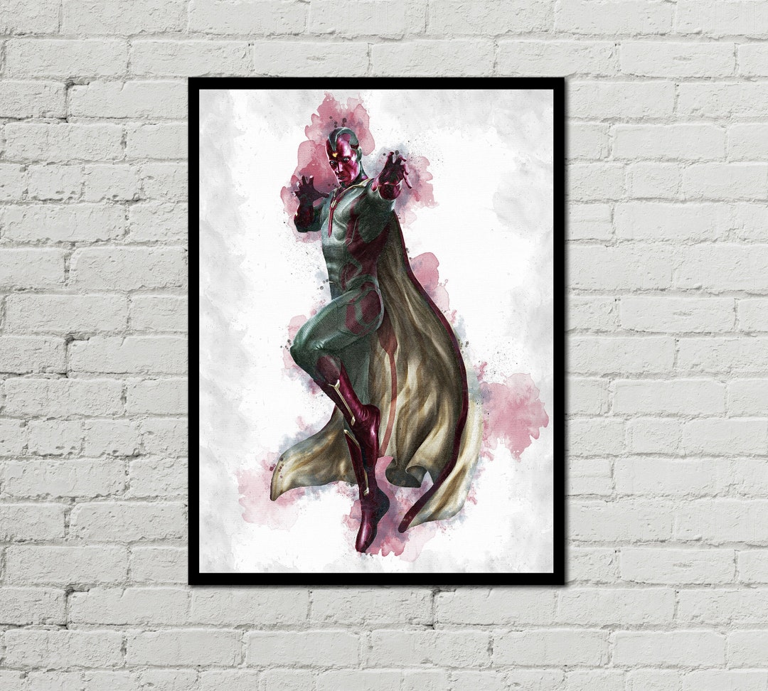 VISION - Vision Digital - Marvel Poster - Avengers Poster - Digital ...