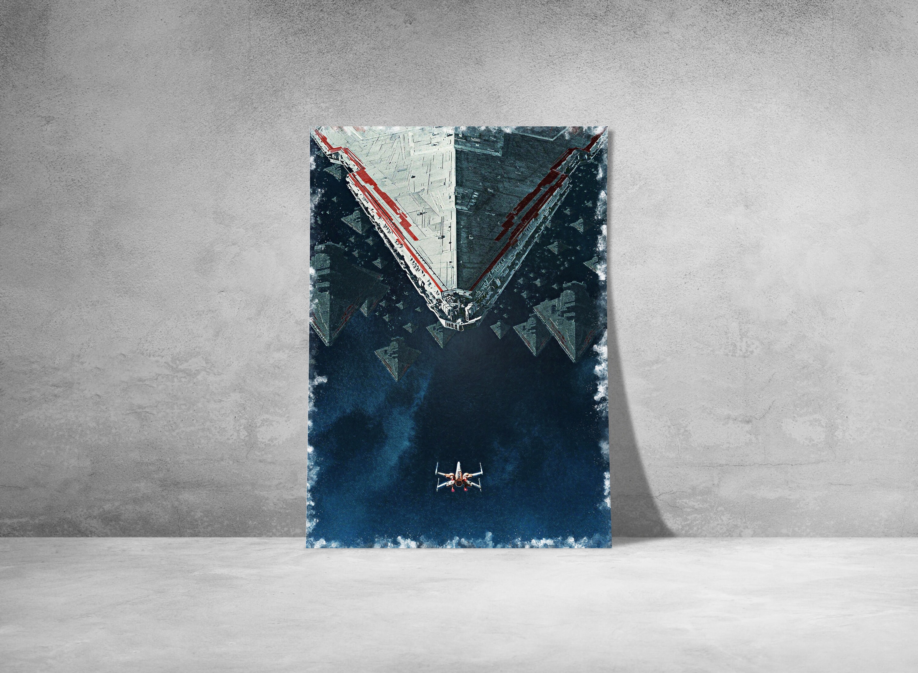 STAR WARS POSTER X Wing Poster Destroyer Poster Star Wars - Etsy