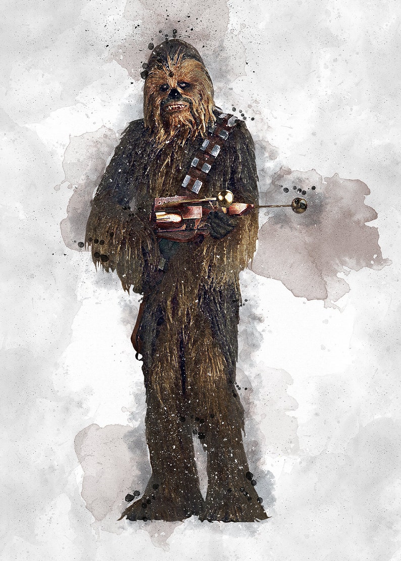 CHEWBACCA Chewbacca Digital Star Wars Poster Digital - Etsy