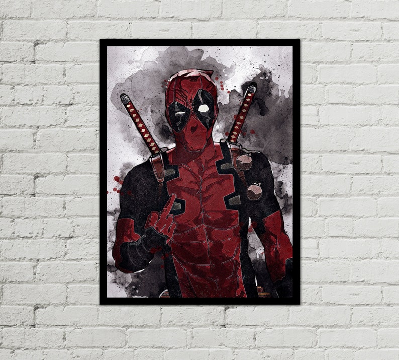 DEADPOOL Deadpool Digital Affiche Marvel Téléchargement - Etsy France