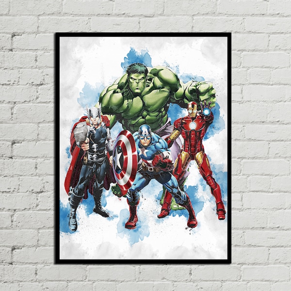 Avengers Poster - Etsy