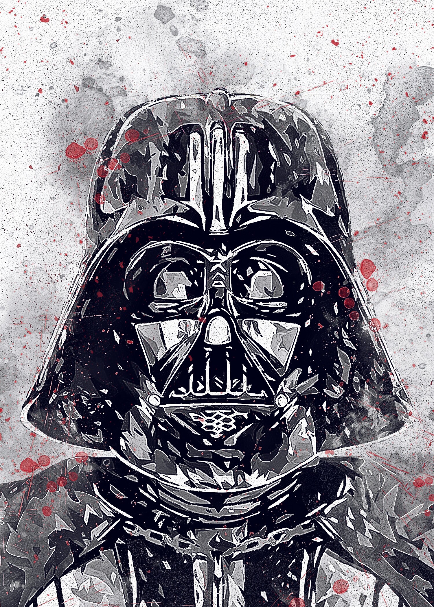 DARTH VADER Darth Vader Poster Darth Vader Digital Star - Etsy