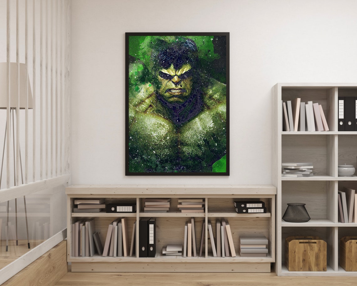 HULK Hulk Digital Marvel Poster Avengers Poster - Etsy