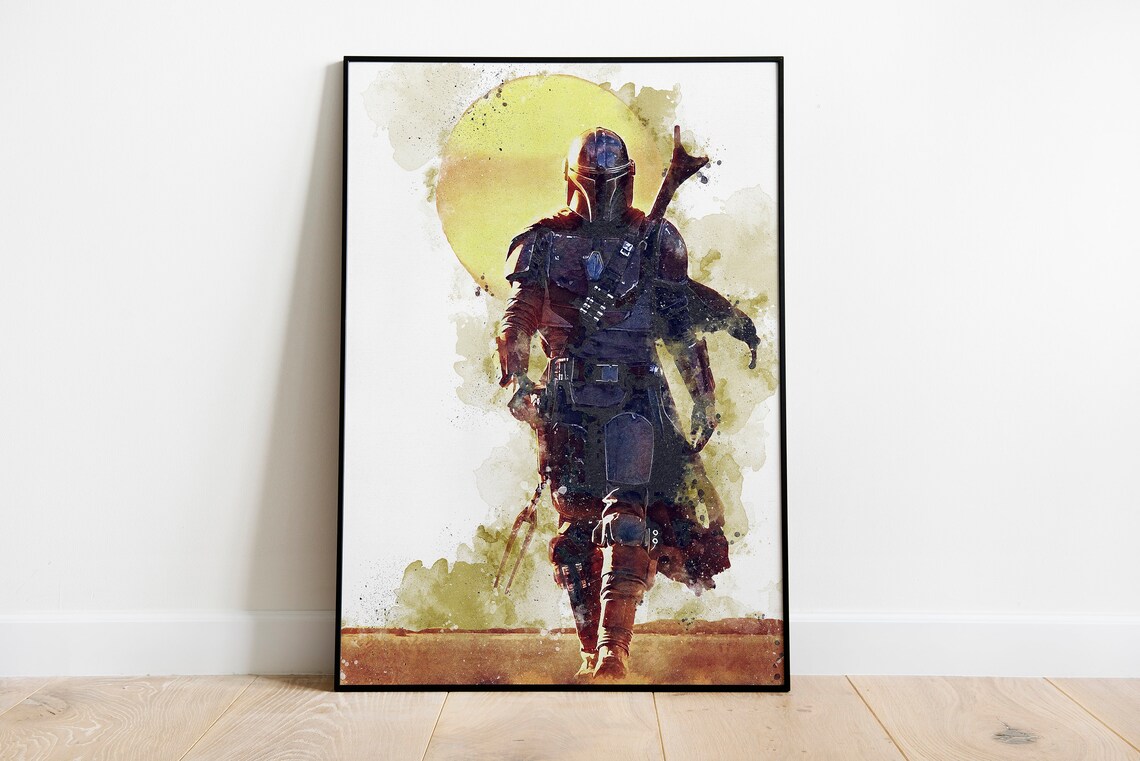 MANDALORIAN POSTER Star Wars Poster Star Wars Print | Etsy