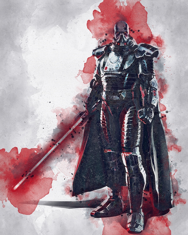 DARTH MALGUS Darth Malgus Poster Darth Malgus Digital | Etsy