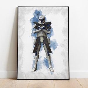 CAPTAIN REX POSTER - Star Wars Poster - Captain Rex Print - Star Wars ...