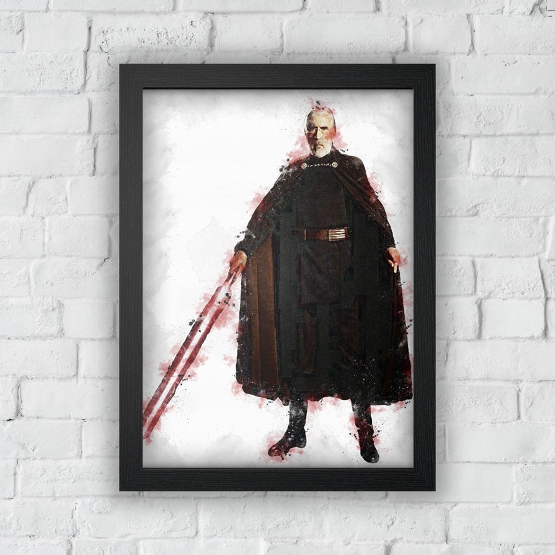 COUNT DOOKU Count Dooku Poster Star Wars Poster Star - Etsy