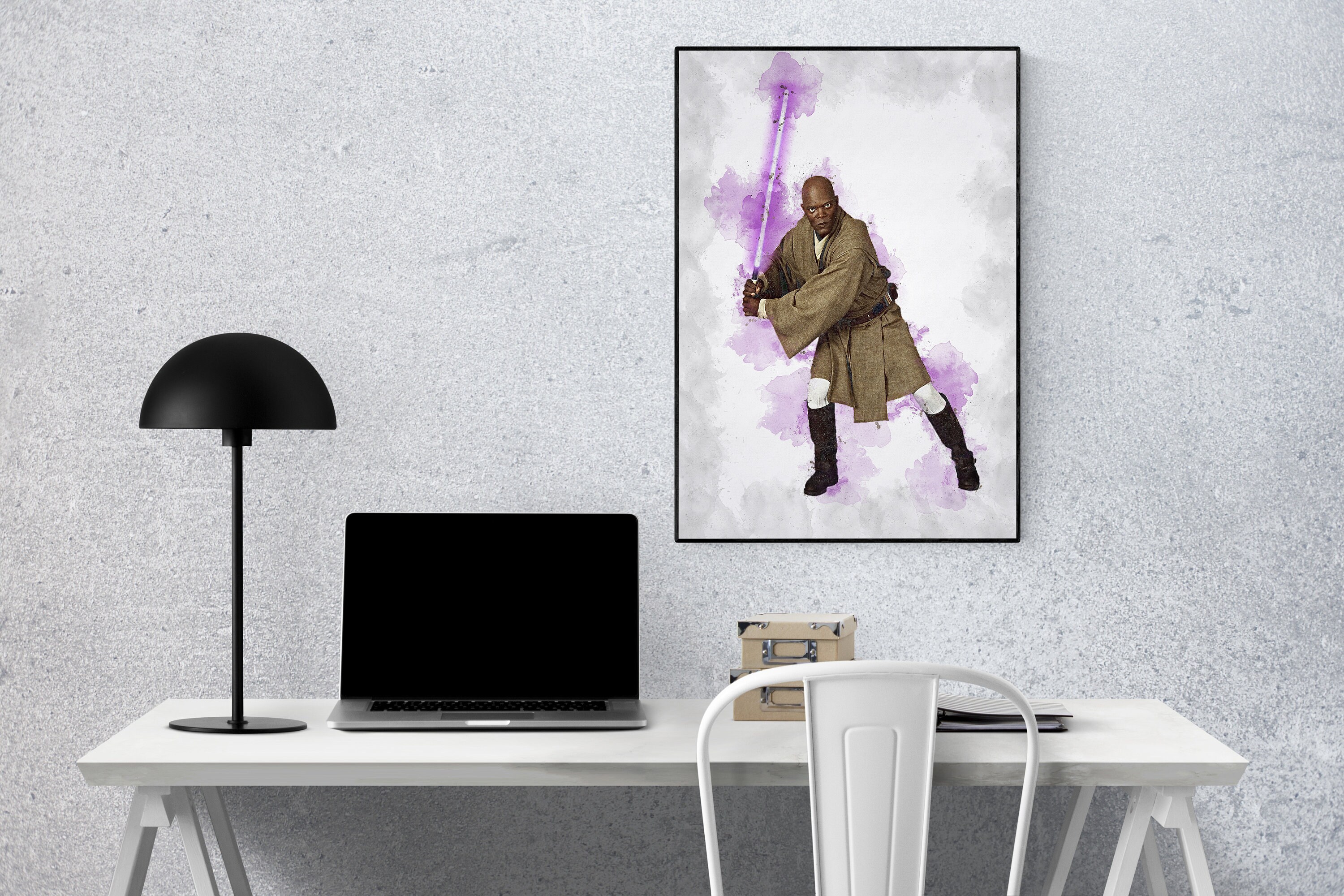 MACE WINDU Mace Windu Poster Mace Windu Digital Star - Etsy Singapore