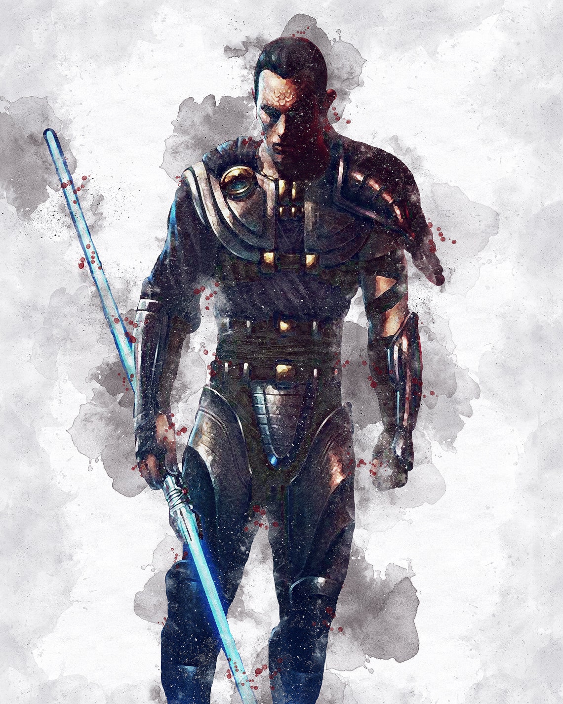 EXAR KUN Exar Kun Poster Exar Kun Digital Star Wars | Etsy