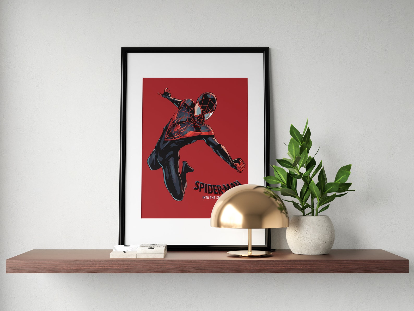 SPIDERMAN Spiderman Digital Miles Morales Marvel Poster | Etsy