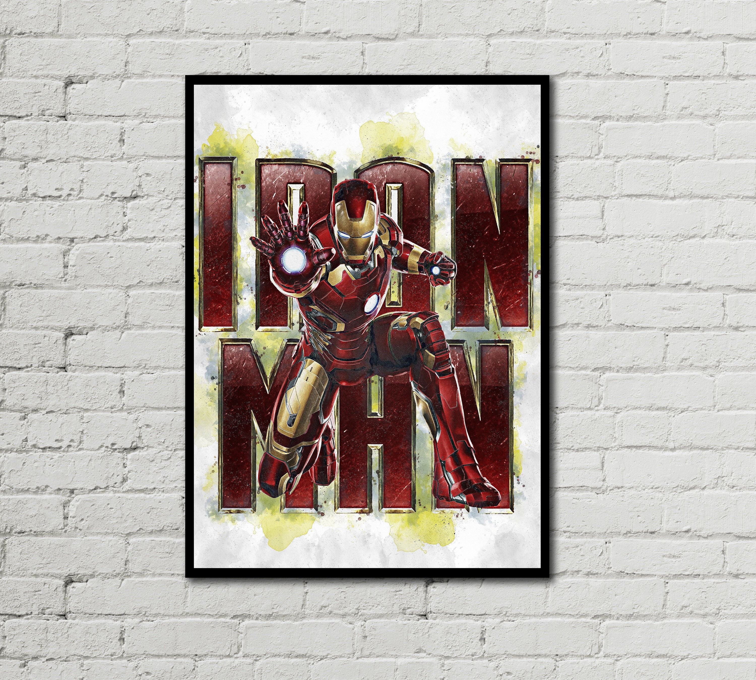 IRON MAN - Iron Man Digital - Marvel Poster - Avengers Poster - Digital ...