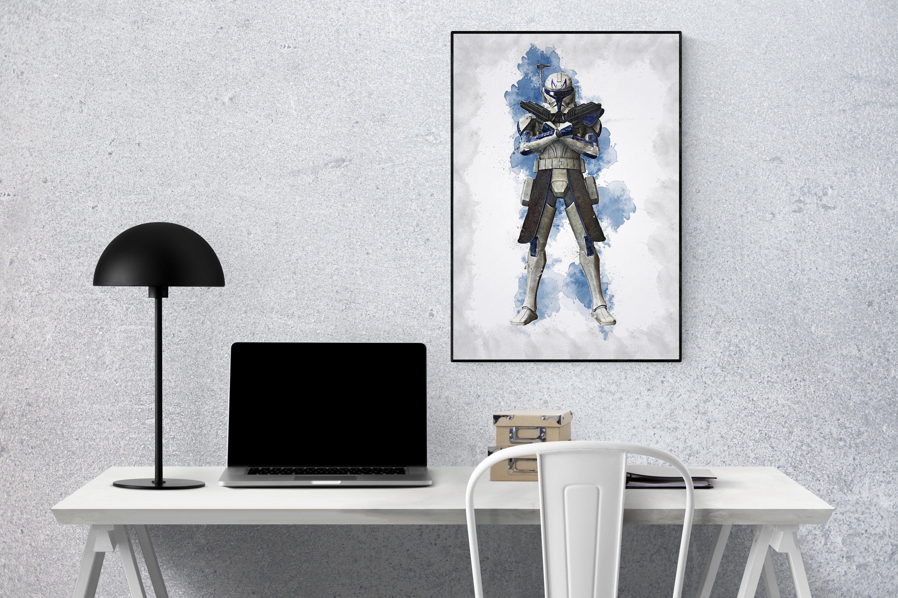 CAPTAIN REX POSTER - Star Wars Poster - Captain Rex Print - Star Wars ...