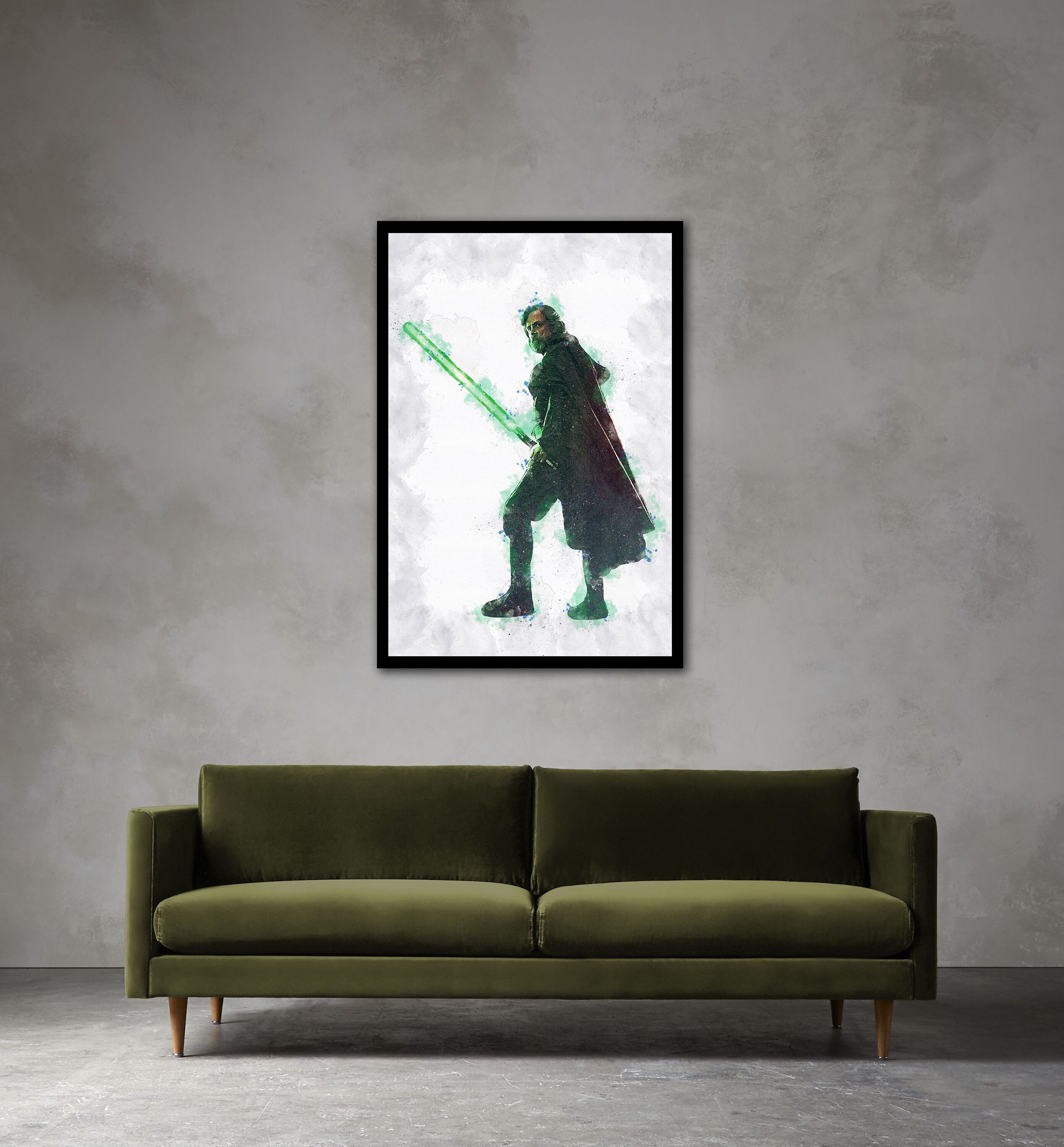 LUKE SKYWALKER Luke Skywalker Digital Star Wars Poster - Etsy
