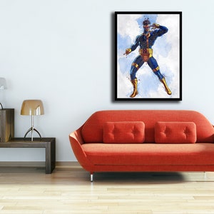 CYCLOPS - Marvel Poster - X - Men Poster - Cylclops Digital - Cyclops ...