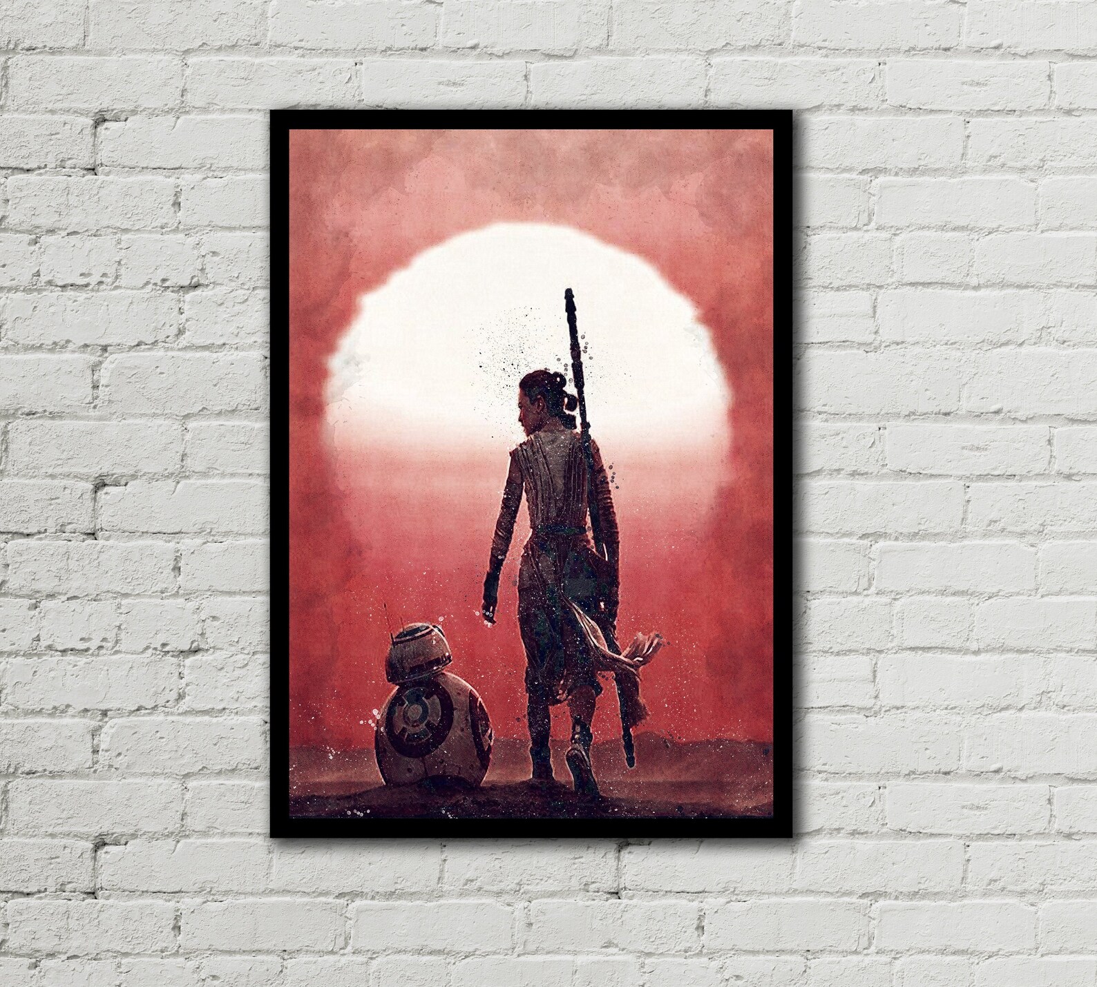 Star Wars Poster Rey Poster BB8 Poster Star Wars Print - Etsy