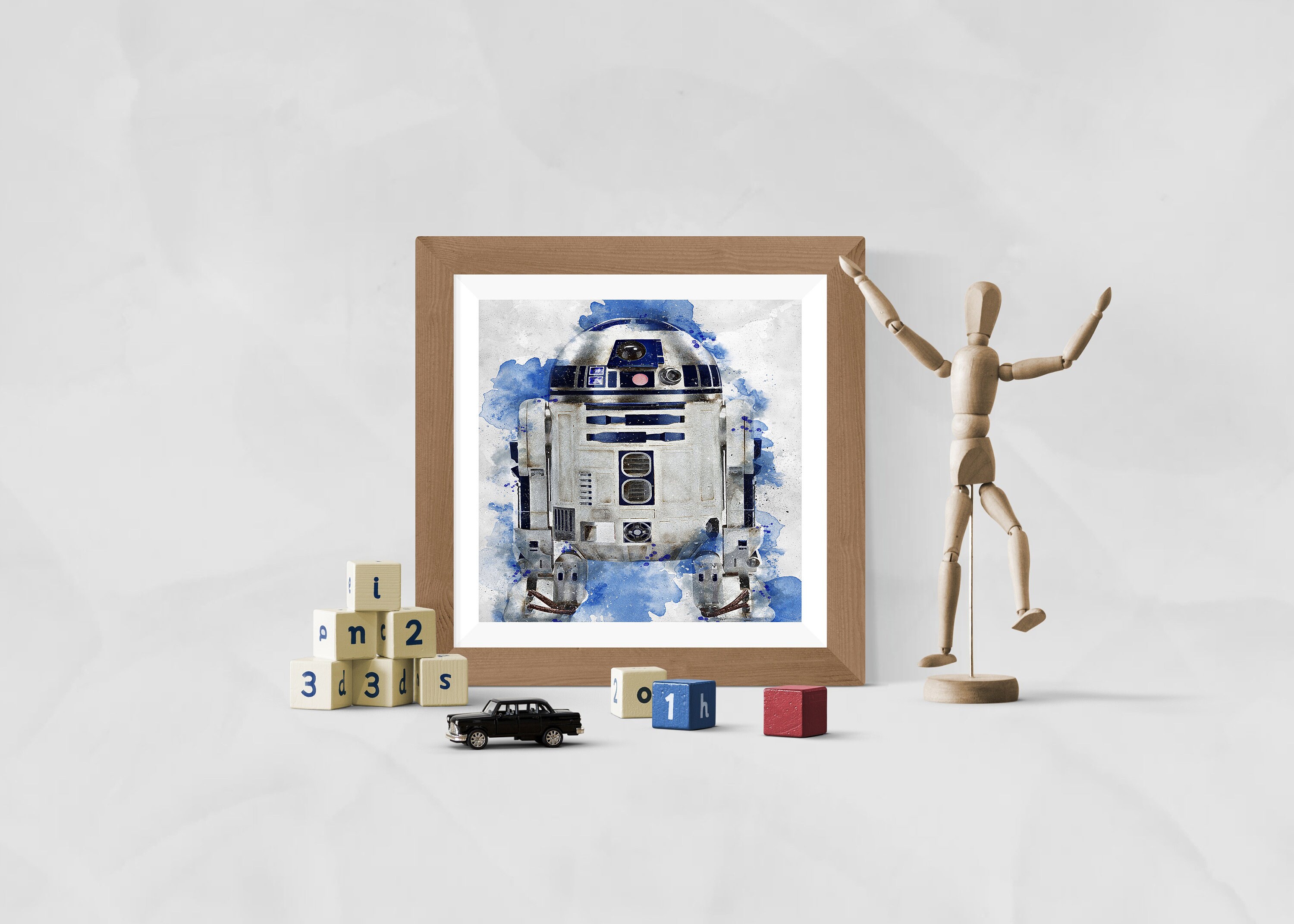 R2-D2 R2-D2 Poster R2-D2 Digital Star Wars Poster - Etsy