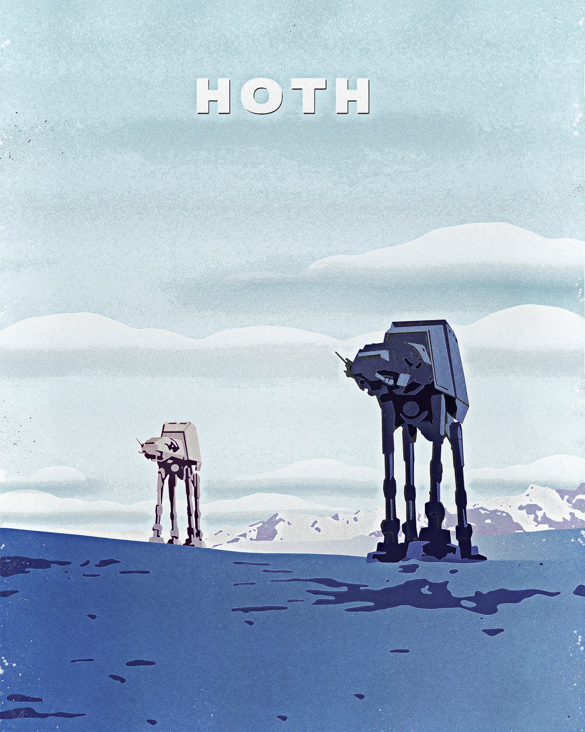 STAR WARS POSTER Hoth Poster Battle of Hoth Poster Star - Etsy