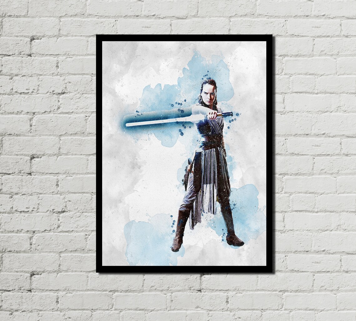 REY Rey Poster Rey Digital Star Wars Poster Digital - Etsy