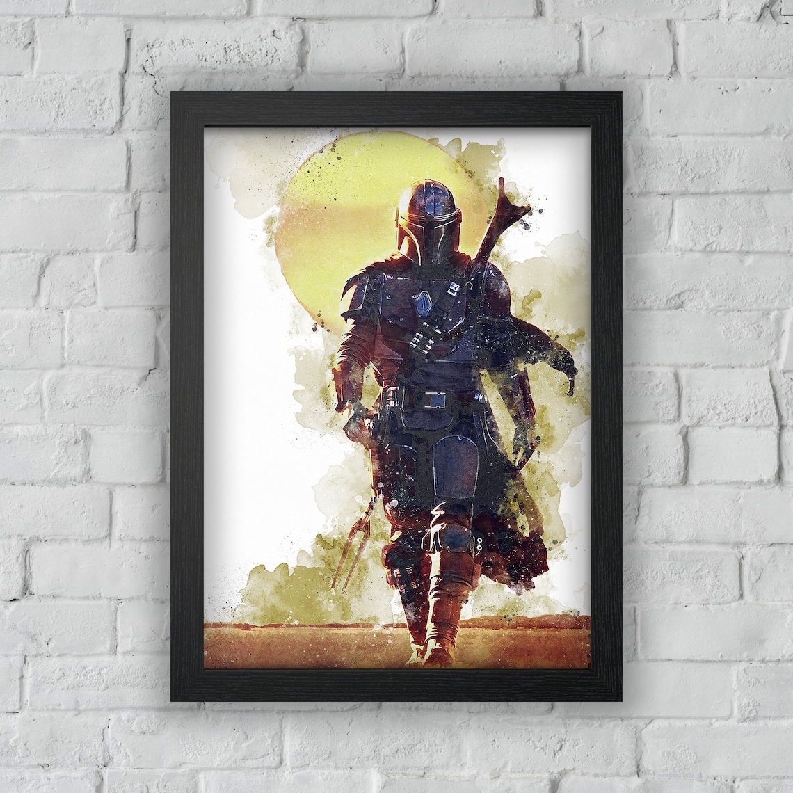 MANDALORIAN POSTER Star Wars Poster Star Wars Print | Etsy