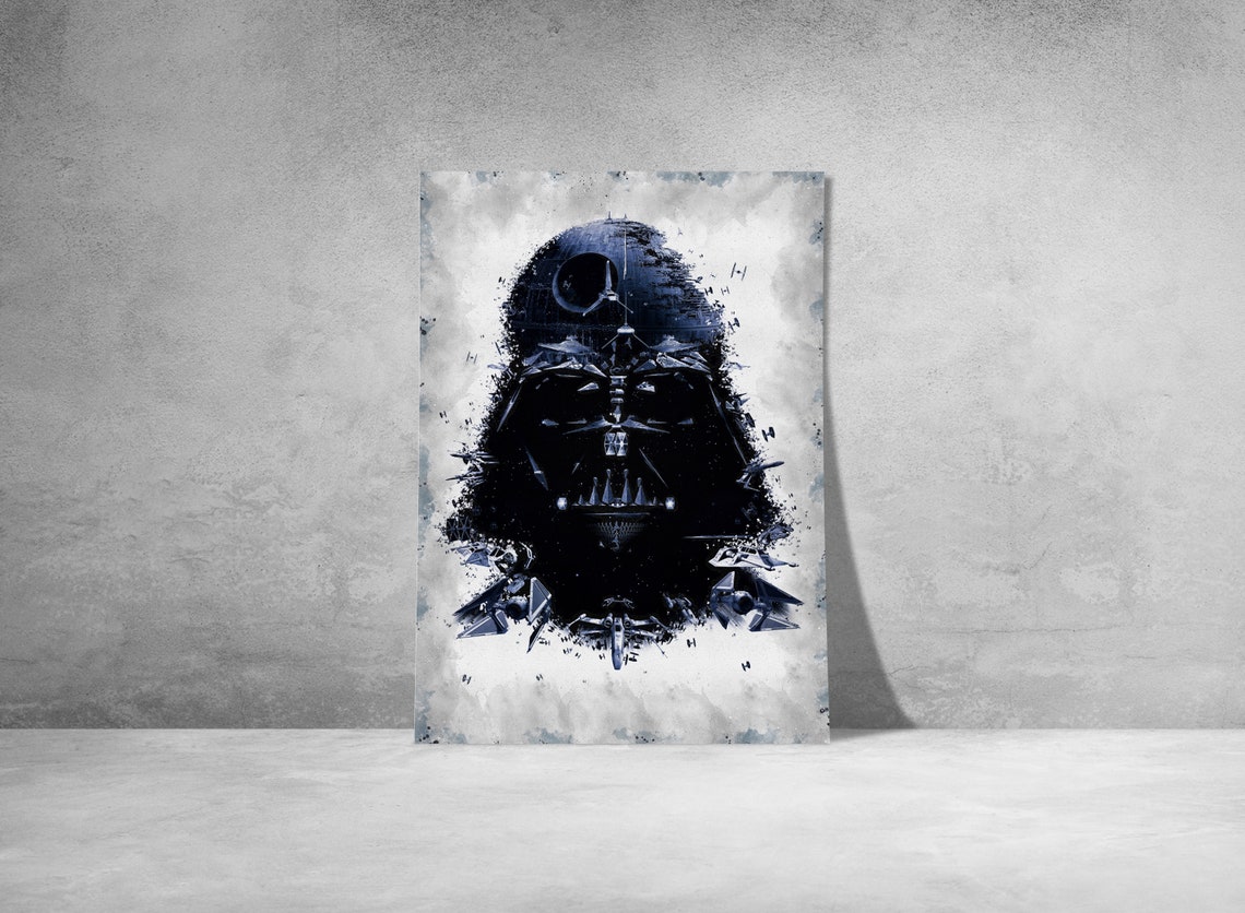 DARTH VADER Darth Vader Poster Darth Vader Digital Star - Etsy
