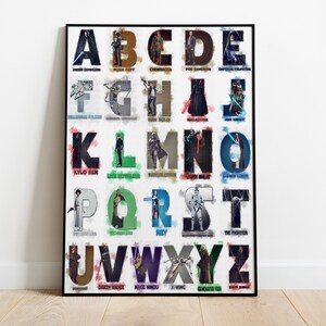 STAR WARS POSTER Star Wars Alphabet Star Wars Print Alphabet Print ...
