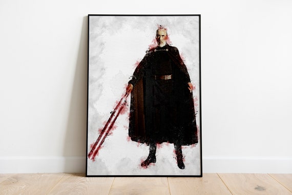 COUNT DOOKU Count Dooku Poster Star Wars Poster Star | Etsy