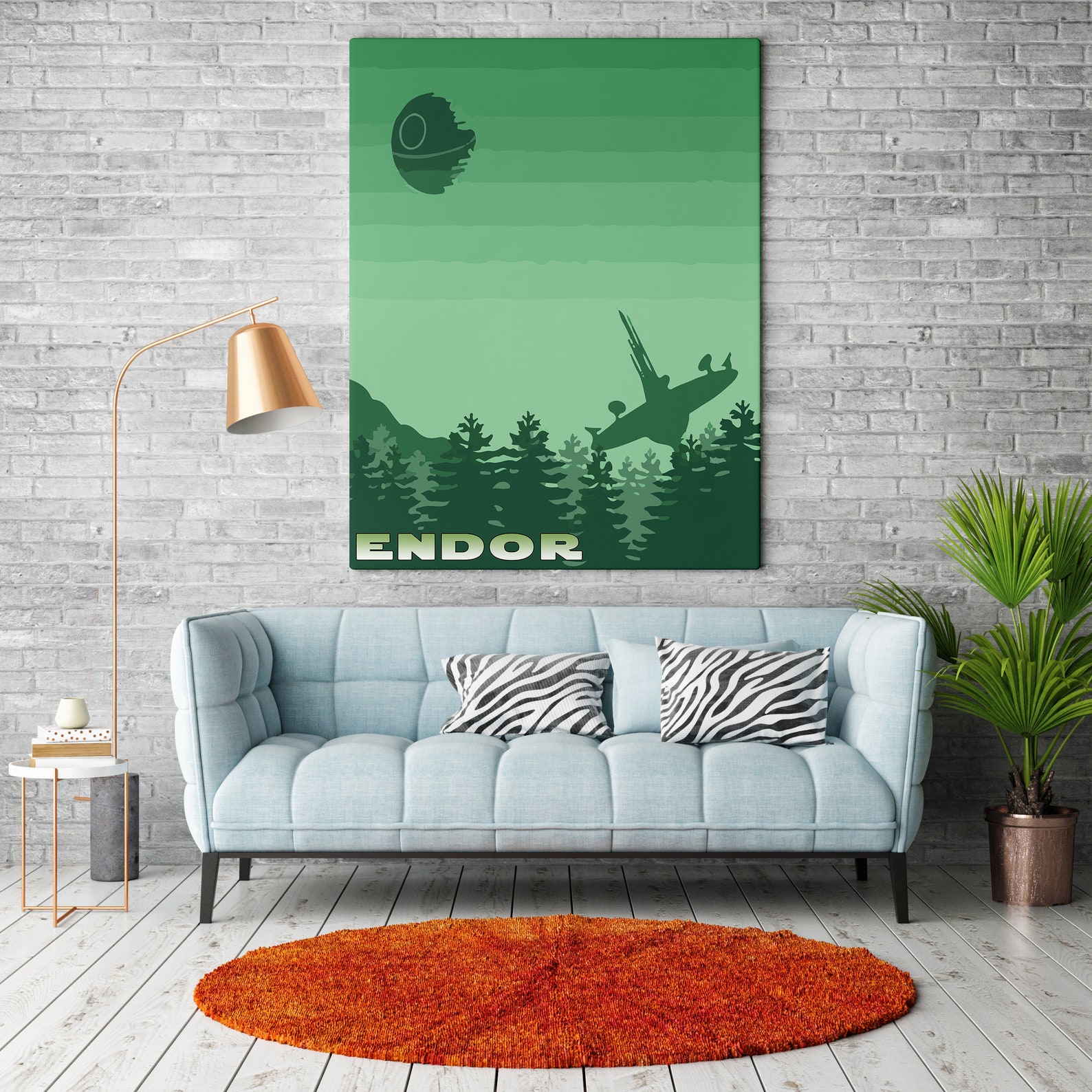 STAR WARS POSTER - Endor Poster - Star Wars Planet Poster - Star Wars ...