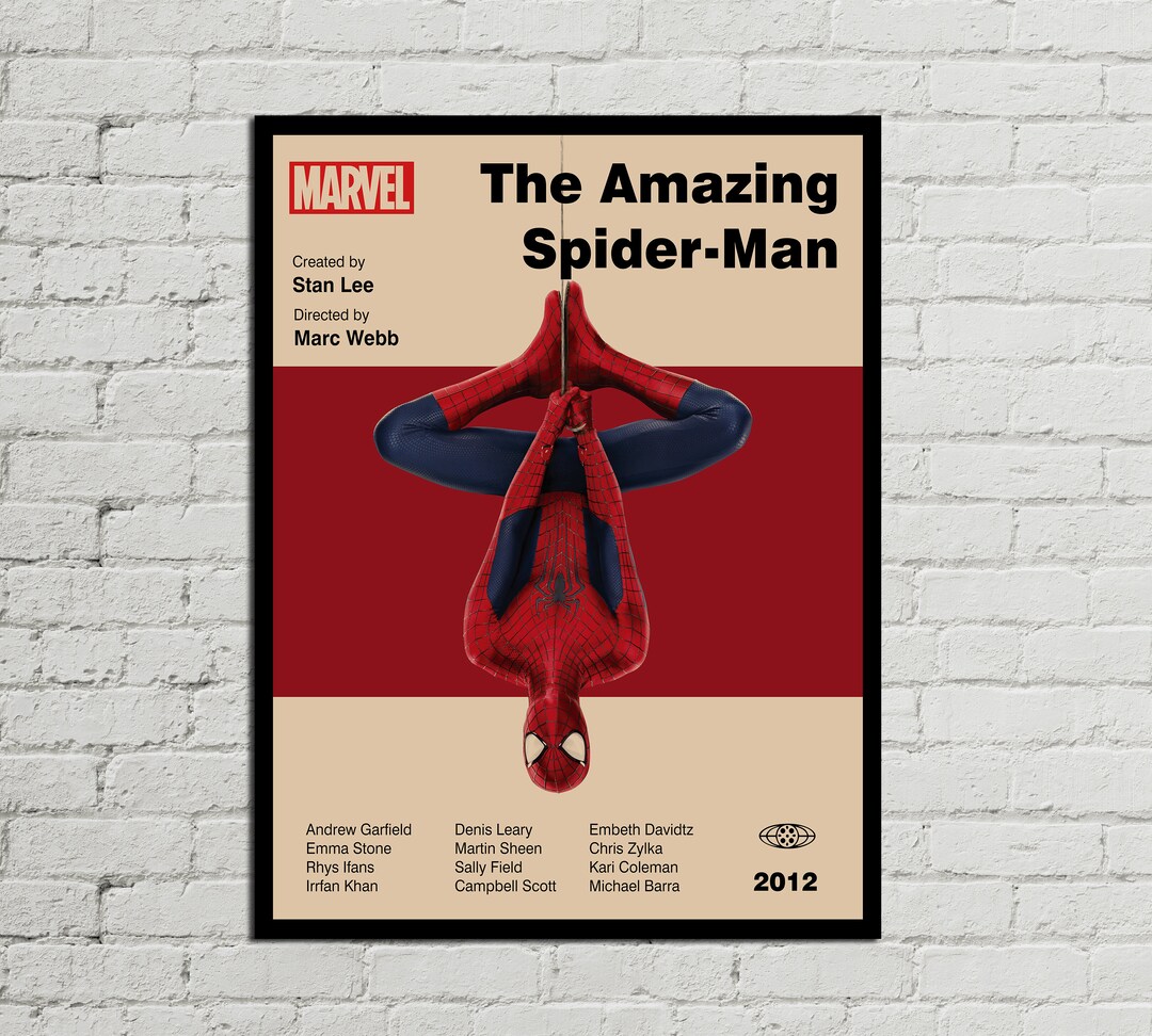 SPIDERMAN POSTER - Spider-man Print - Mid Century Modern Poster ...