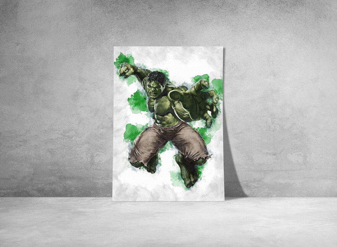 HULK Hulk Digital Marvel Poster Avengers Poster - Etsy