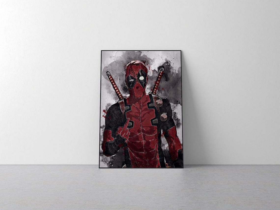 DEADPOOL Deadpool Digital Marvel Poster Digital Download | Etsy