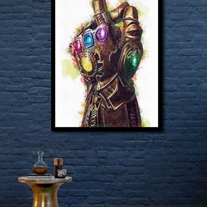 INFINITY GAUNTLET POSTER - Marvel Poster - Avengers Poster - Unframed ...