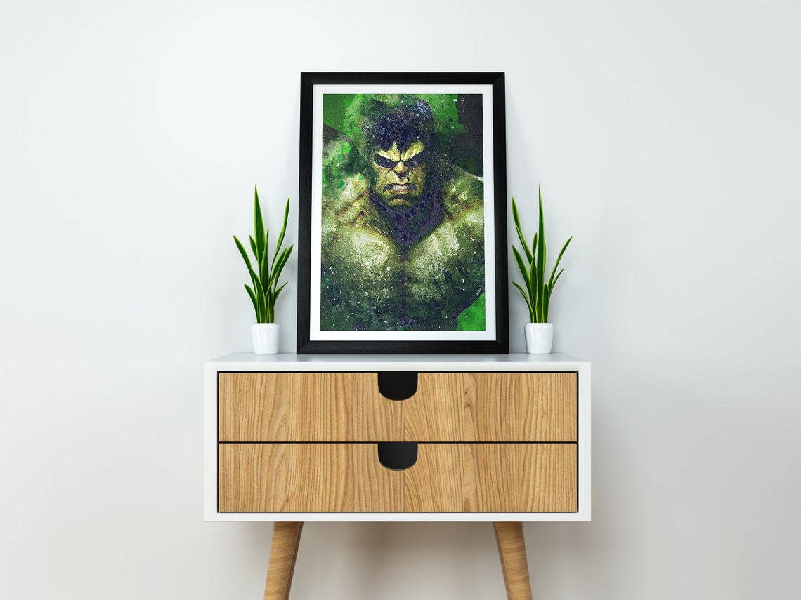 HULK Hulk Digital Marvel Poster Avengers Poster - Etsy