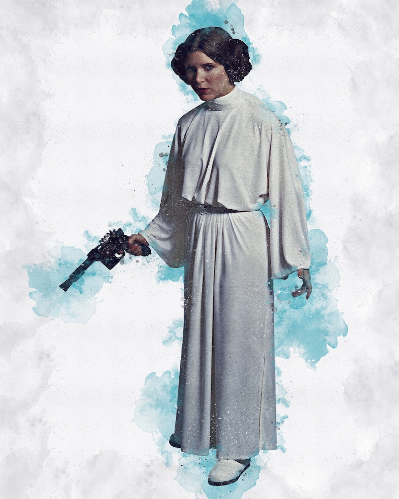 PRINCESS LEIA POSTER Star Wars Poster Leia Organa Poster | Etsy